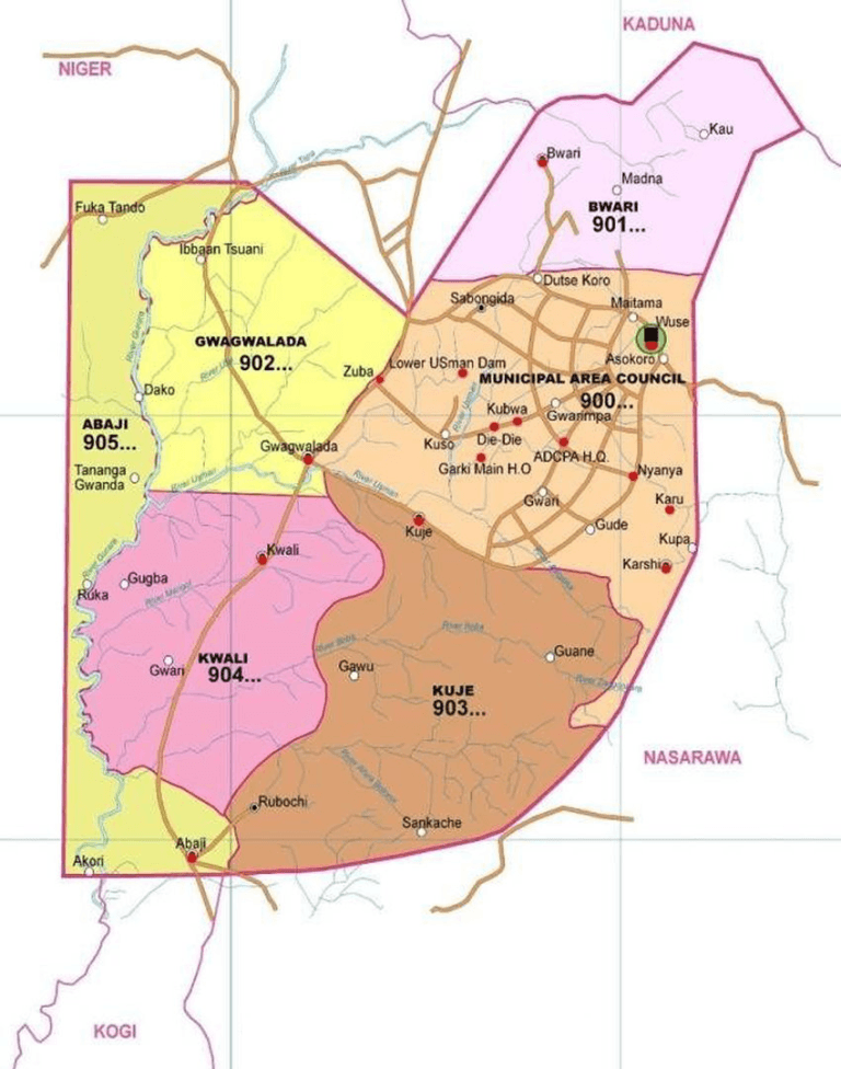 List of Local Government Areas in Abuja, Federal Capital Territory (FCT ...