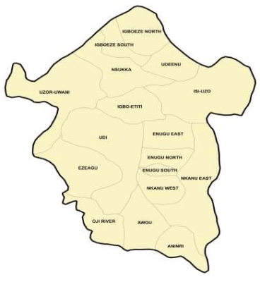 List of Local Government Areas in Enugu State and their headquarters ...