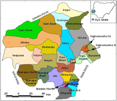 List of Local Government Areas in Oyo State and their headquarters · Soluap