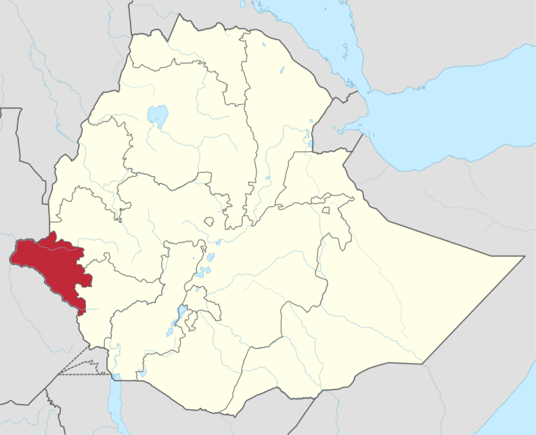 Map of Gambela Region, Ethiopia · Soluap