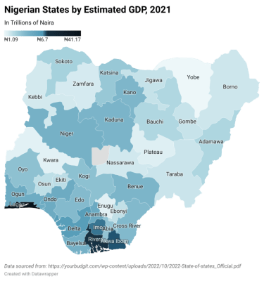 Richest states in Nigeria by GDP · Soluap