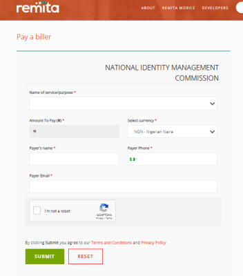 How to generate RRR (Remita Retrieval Reference) · Soluap