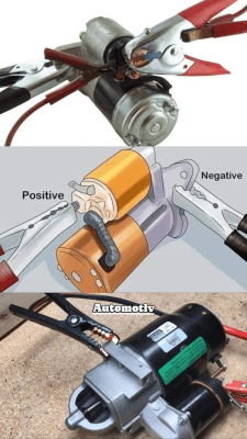 Car Starter Motor and Jump-Starting Process · Soluap