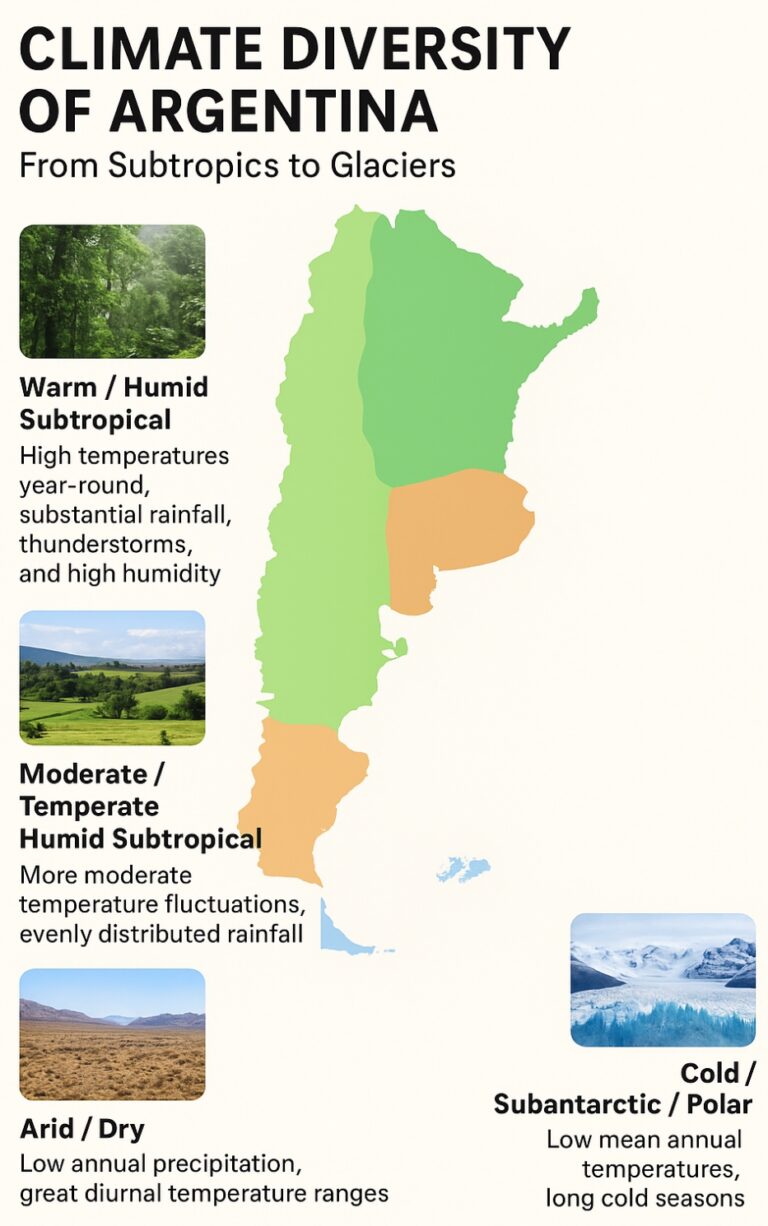 Climate Diversity of Argentina: From Subtropics to Glaciers · Soluap